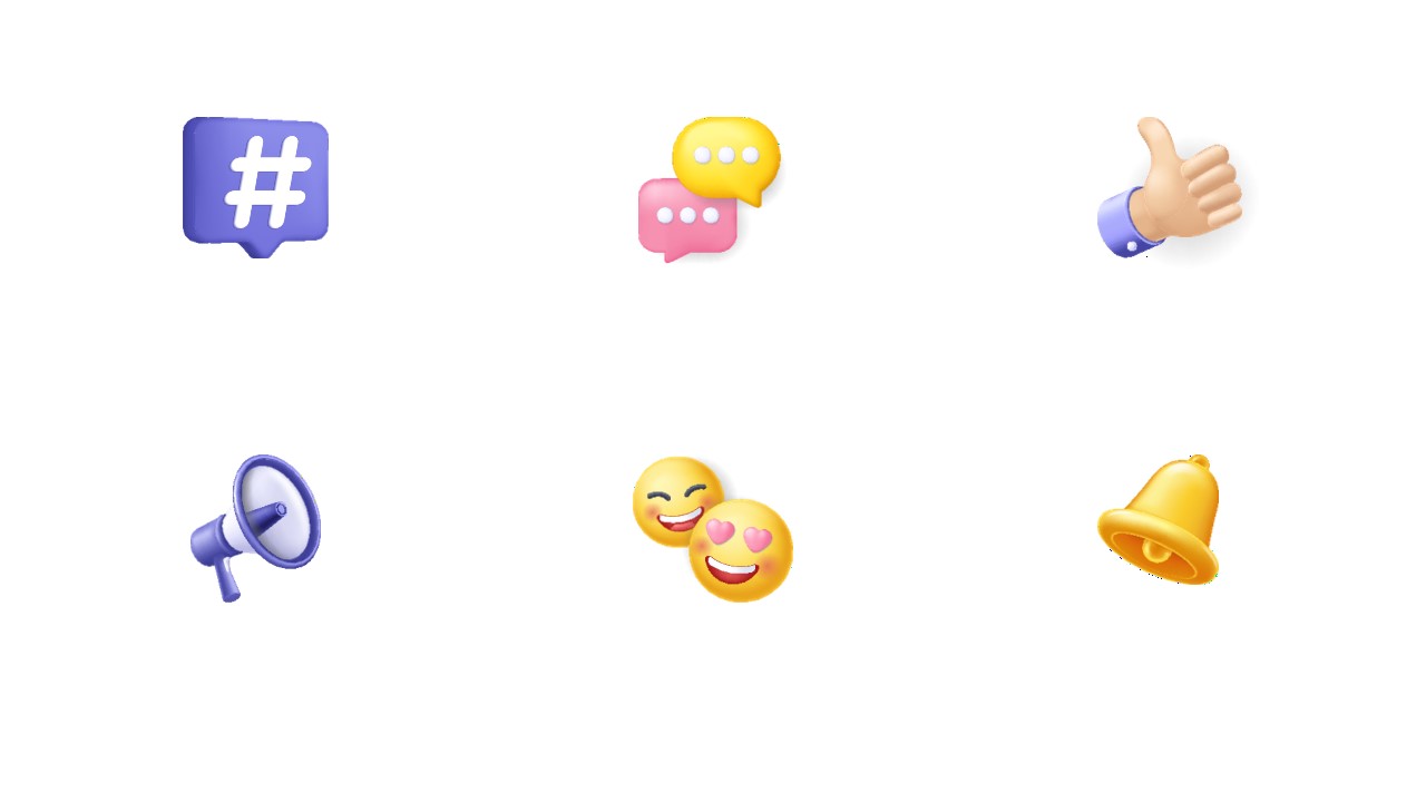 Powerpoint Emoji Biểu cảm 3D